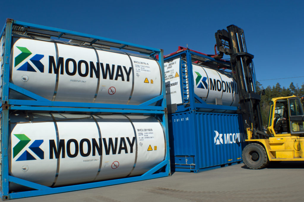 Moonway's container capacity - Oy Moonway Ab